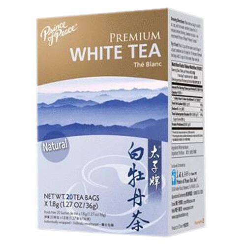 Premium White Tea 20 Bags By Prince Of Peace | eBay