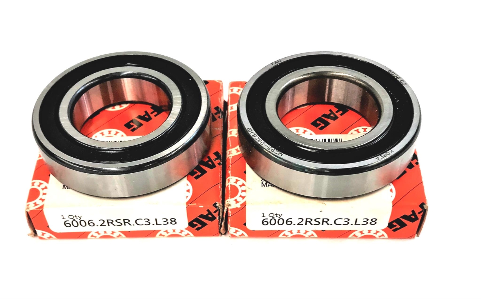 FAG DEEP GROOVE BALL BEARING 6006.2RSR.C3.L38 [LOT OF 2] NOS | eBay