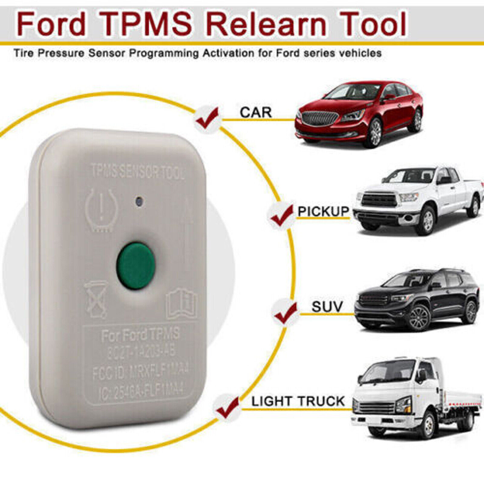 For Ford TPMS Reset Sensor Programming Training Reset Tool | Tire ...