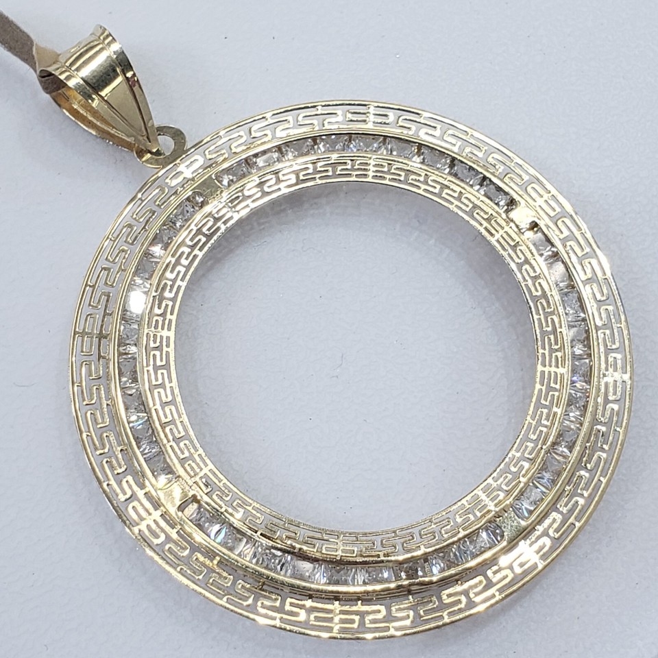 14k solid gold 50 pesos centenario Coin Bezel Frame pendant | eBay