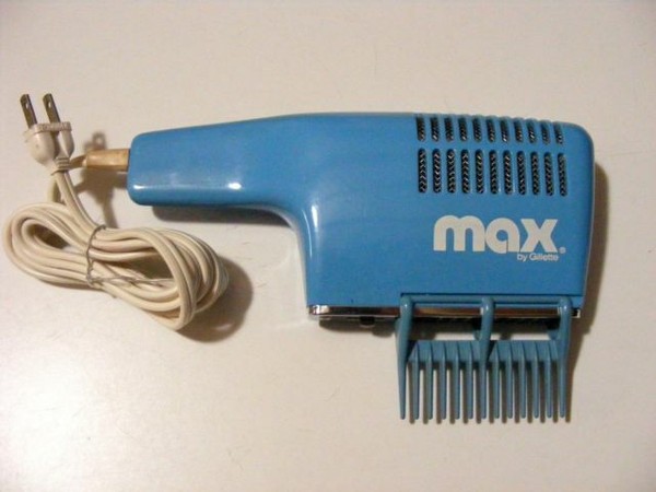 Vintage Gillette Max Hair Dryer Thd-2 Turquoise Aqua Blue Handheld ...