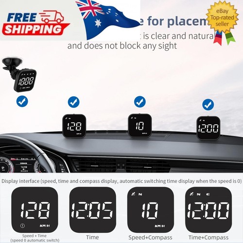 Mini GPS Speedometer Display: Accurate Speed Alarms Auto Brightness ...