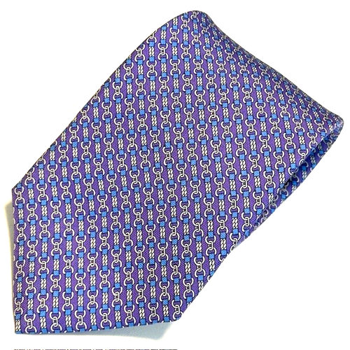 Brooks Brothers Tie NEW Purple Belt Chain Makers & Merchants Luxury ...