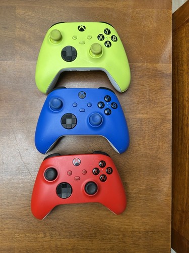 Lot of 3 Microsoft Xbox One Wireless Controllers TESTED For Parts ...