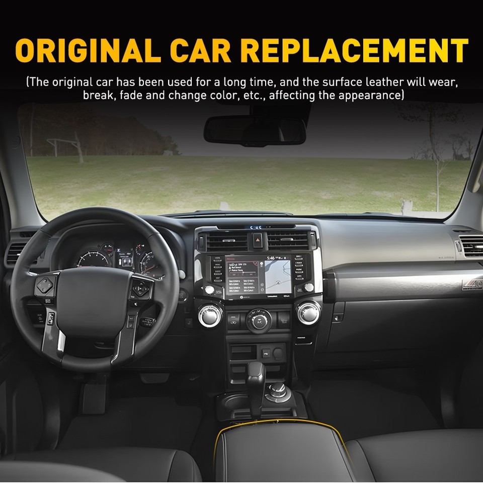 Fits 2010-2023 4Runner Toyota Leather Center Console Lid Armrest Cover ...