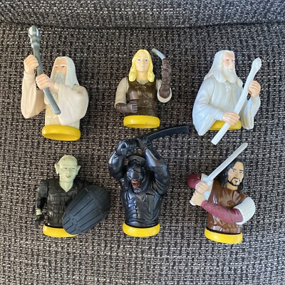 Tolkien Lord Of The Rings NLP Inc. New Line - 6 x Action Figure Heads ...