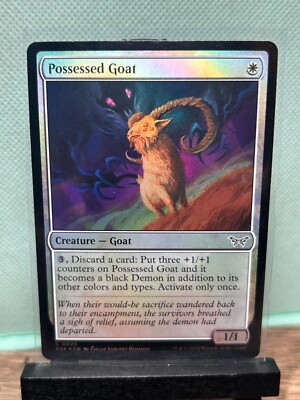 MTG TCG: Possessed Goat 25, Duskmourn: House of Horror _ FOI | eBay