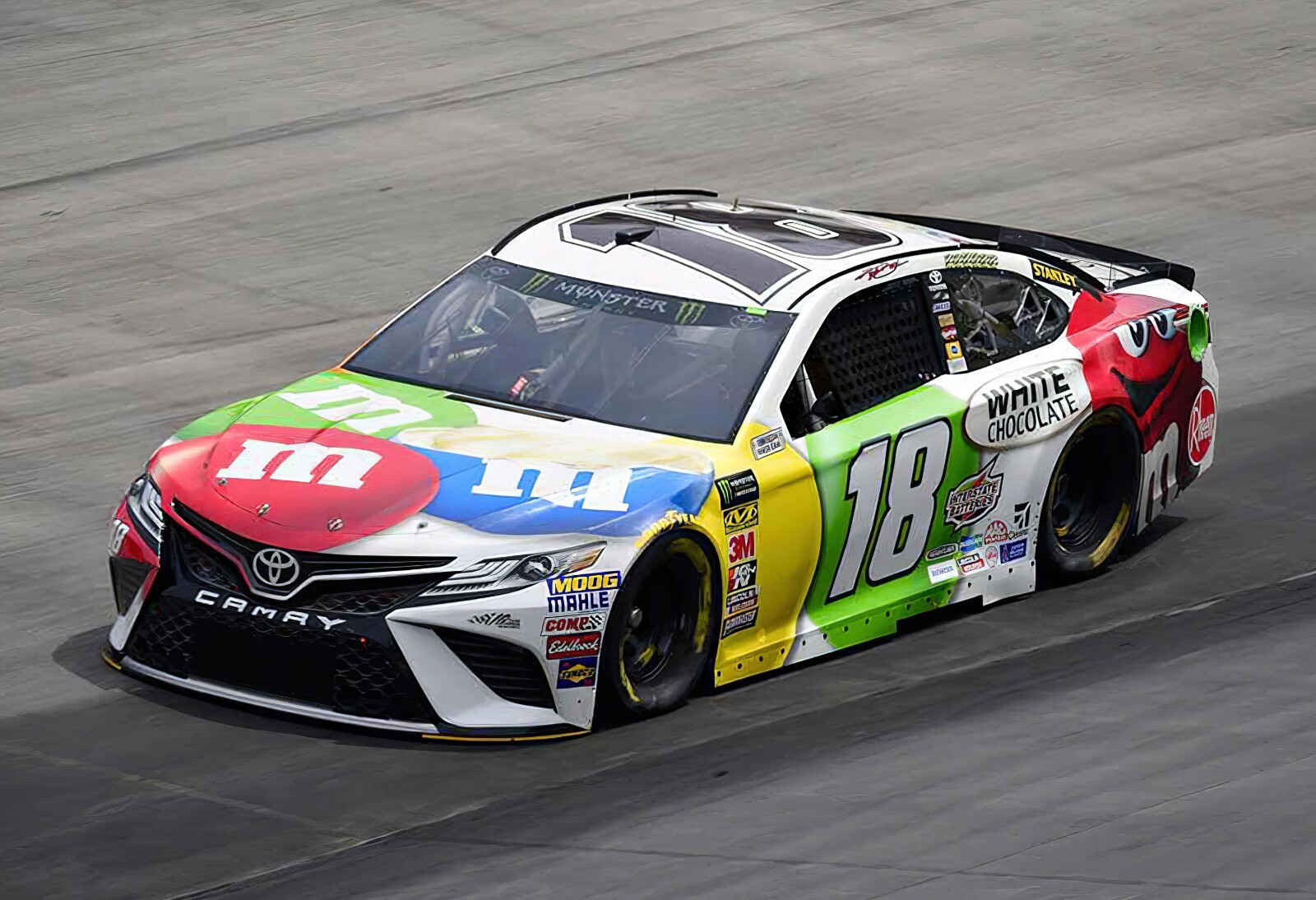 Kyle Busch M&M's White Chocolate NASCAR 13x19 Poster Gloss Photo Print ...