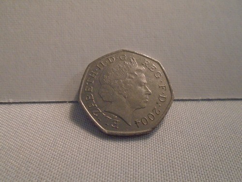 2004 Queen Elizabeth II DG-REG-FD 50 Fifty Pence Coin UK British 50 | eBay