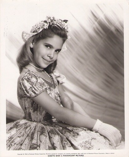 BABETTE BAIN young actress 8x10 vintage press photo 1956 | eBay