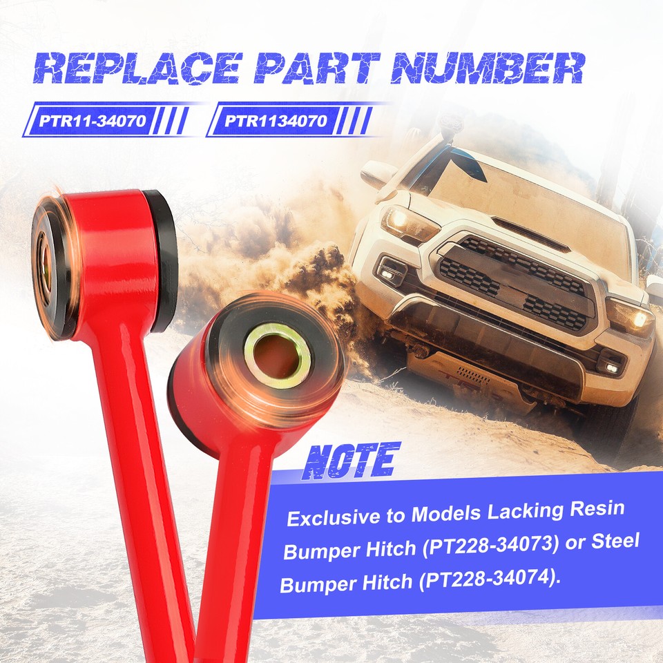 Rear Suspension Sway Bar Kit w/ Bushing PTR11-34070 for Toyota Tundra ...