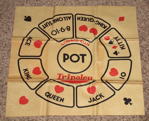 Vintage Cadaco Ellis TRIPOLEY Michigan Rummy IVORY VINYL Replacement ...