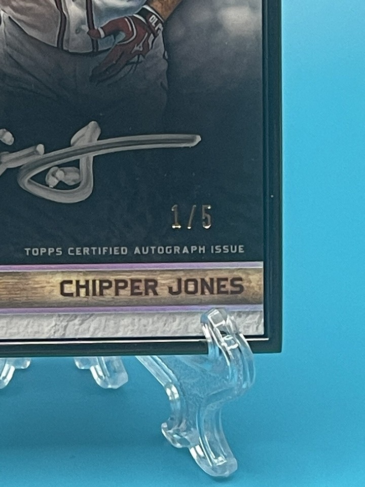 2023 Topps Museum Collection Framed Auto Black /5 Chipper Jones #MFA-CJ ...
