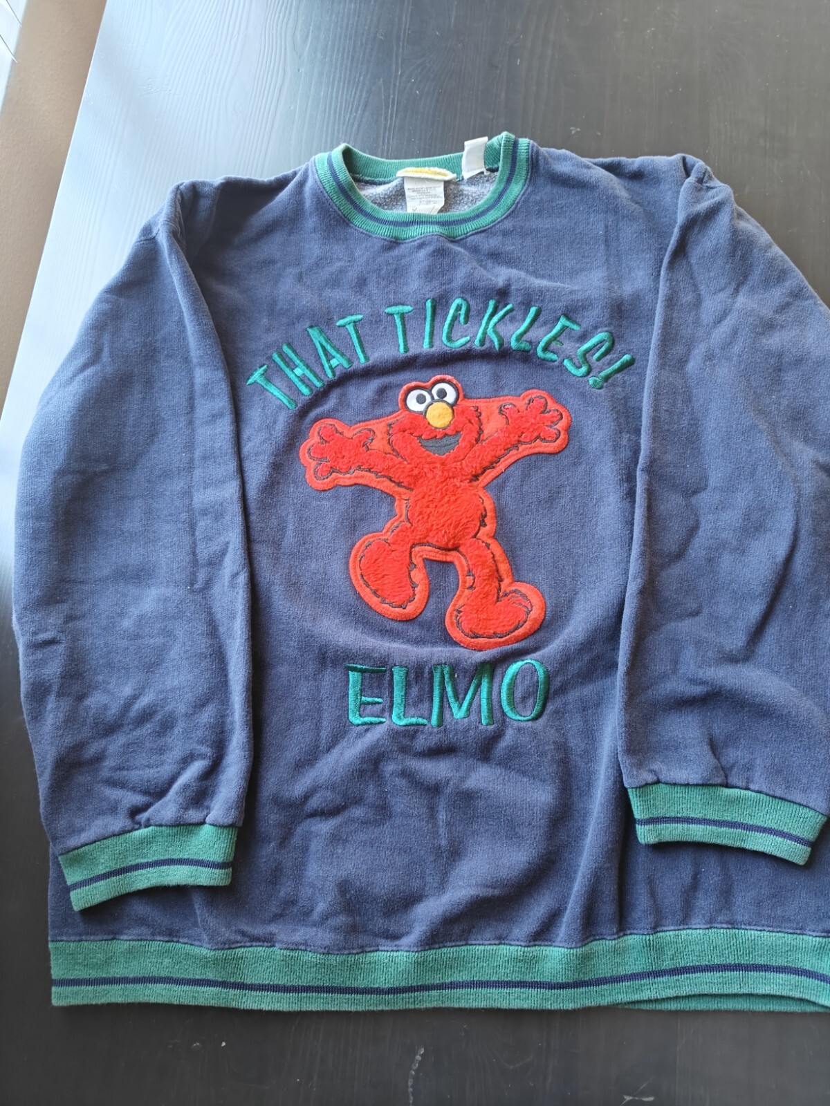 Vintage 90s Sesame Street That Tickles Elmo Patch Cre… - Gem