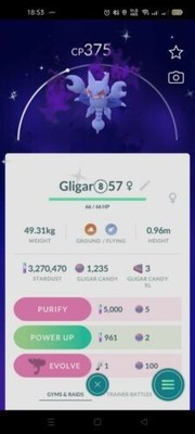 Pokemon Trade Go -- Shiny Shadow Gligar | eBay