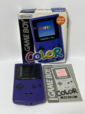 Nintendo Game Boy Color Dark BLUE GBC-001 with Box Tested Working USA ...
