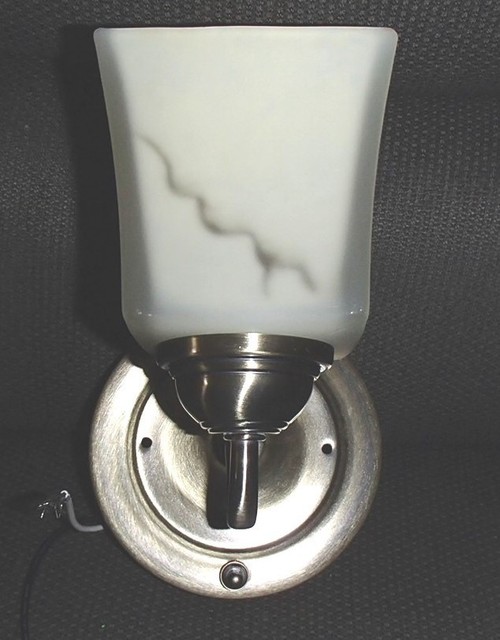 Luminaire RV Wall Lamp LR 106006 Brass Base Frosted Glass Shade 125 ...