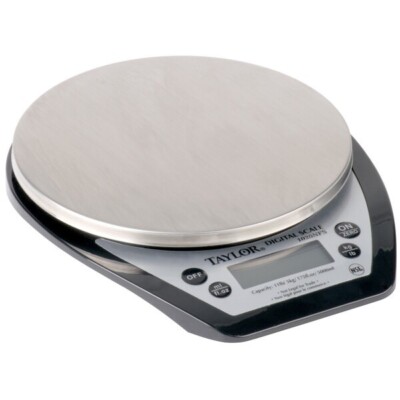 TAYLOR PROFESSIONAL COMPACT DIGITAL SCALE. CAPACITY 11LB X 0.1 OZ ...