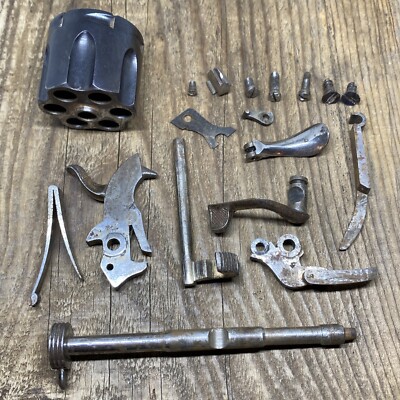 Antique Acier Fondu Revolver European Pistol Parts, Cylinder Hammer ...