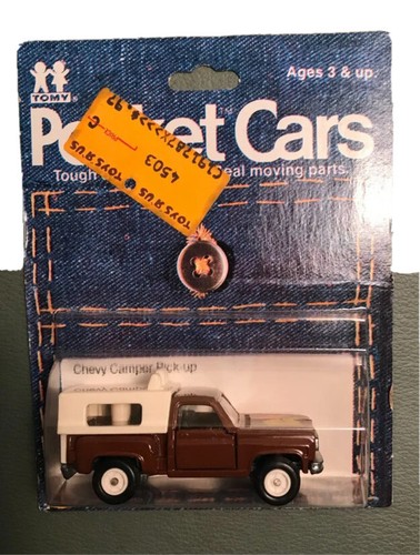 TOMY POCKET CARS CHEVY CAMPER PICKUP TRUCK NEW OLD STOCK NEW IN PACKAGE ...