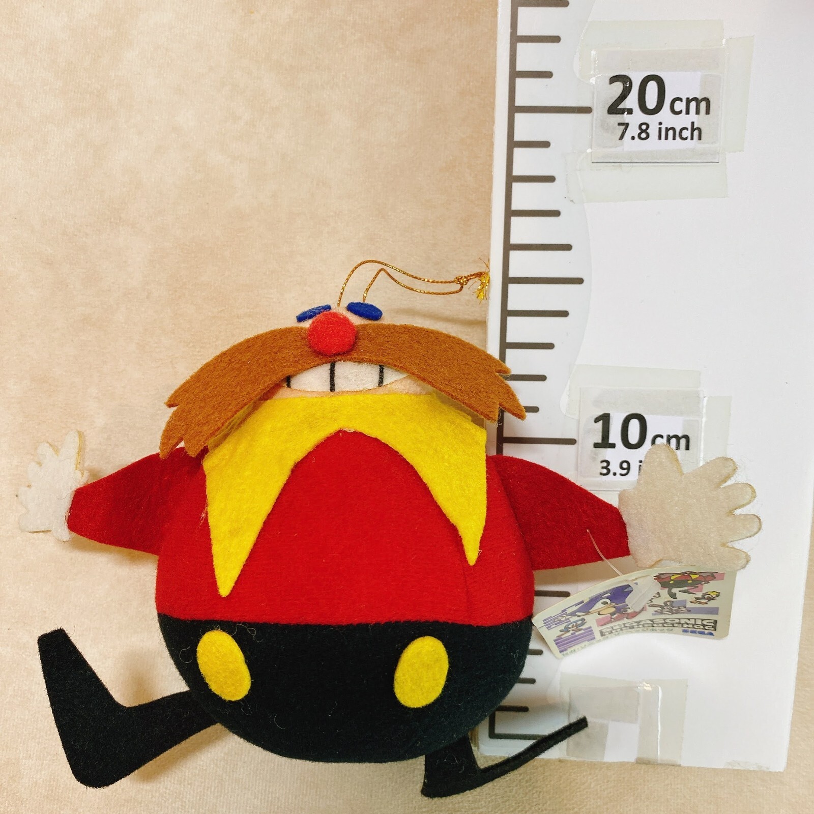1992 Sonic the Hedgehog Dr. Eggman Plush doll 5.5" SEGA Japan limited ...