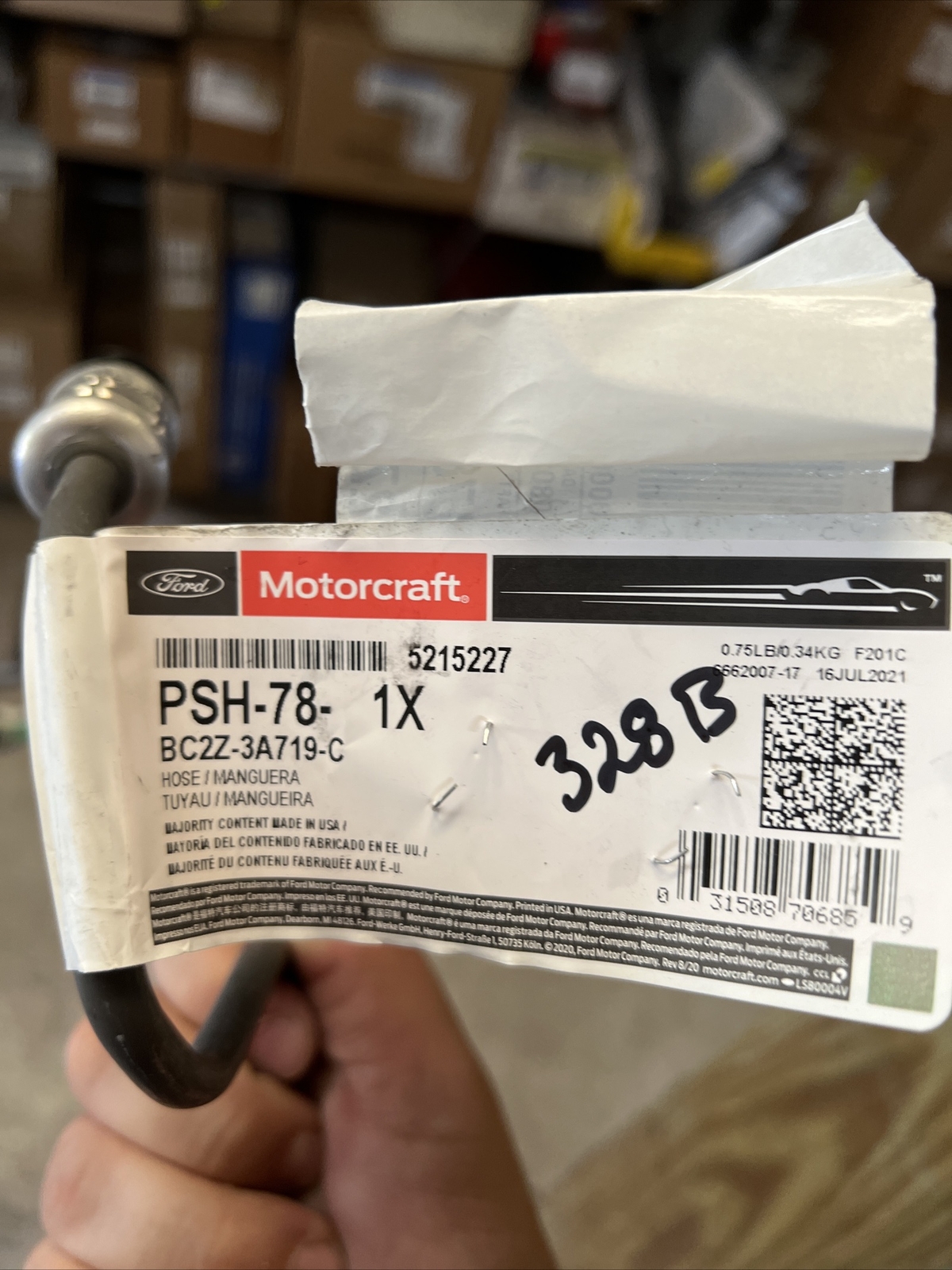 Power Steering Pressure Line Hose Assembly Motorcraft PSH-78 for sale ...