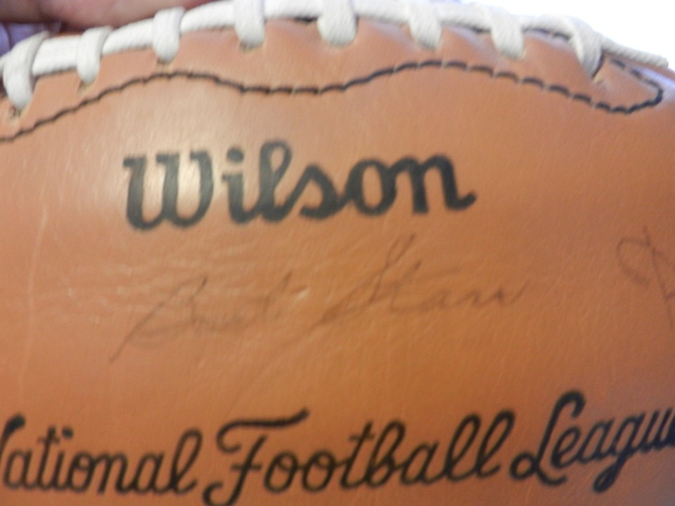 Green Bay Packers Printed Team Signatures Wilson Football From 1970s ...
