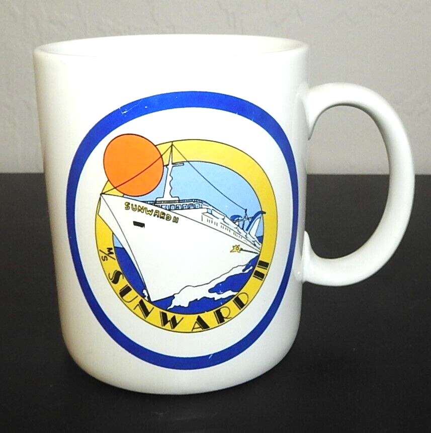 Vintage Norwegian Cruise Line M/S Sunward II Mug Ship Retired in the 90 ...