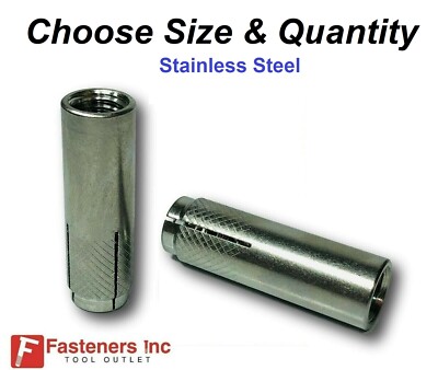 Drop-In Female Concrete Expansion Anchor Stainless Steel 304 (ALL SIZES ...