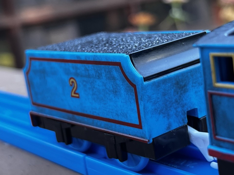 Custom Weathered Plarail Edward Thomas The Train Trackmaster | eBay