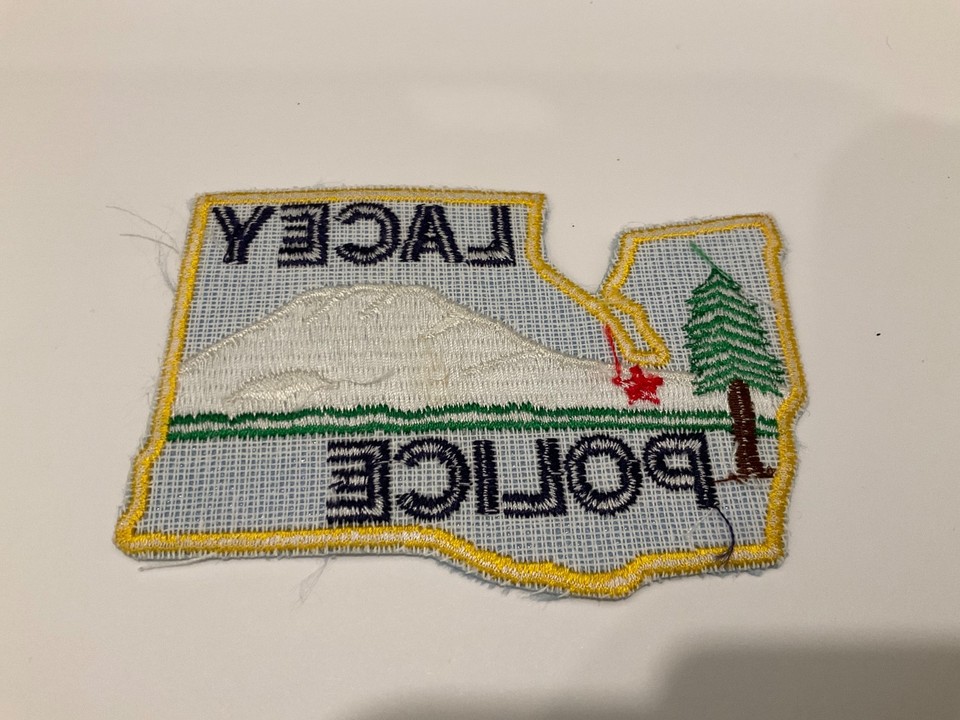 Lacey Police State Washington Older State Shaped patch WA | eBay