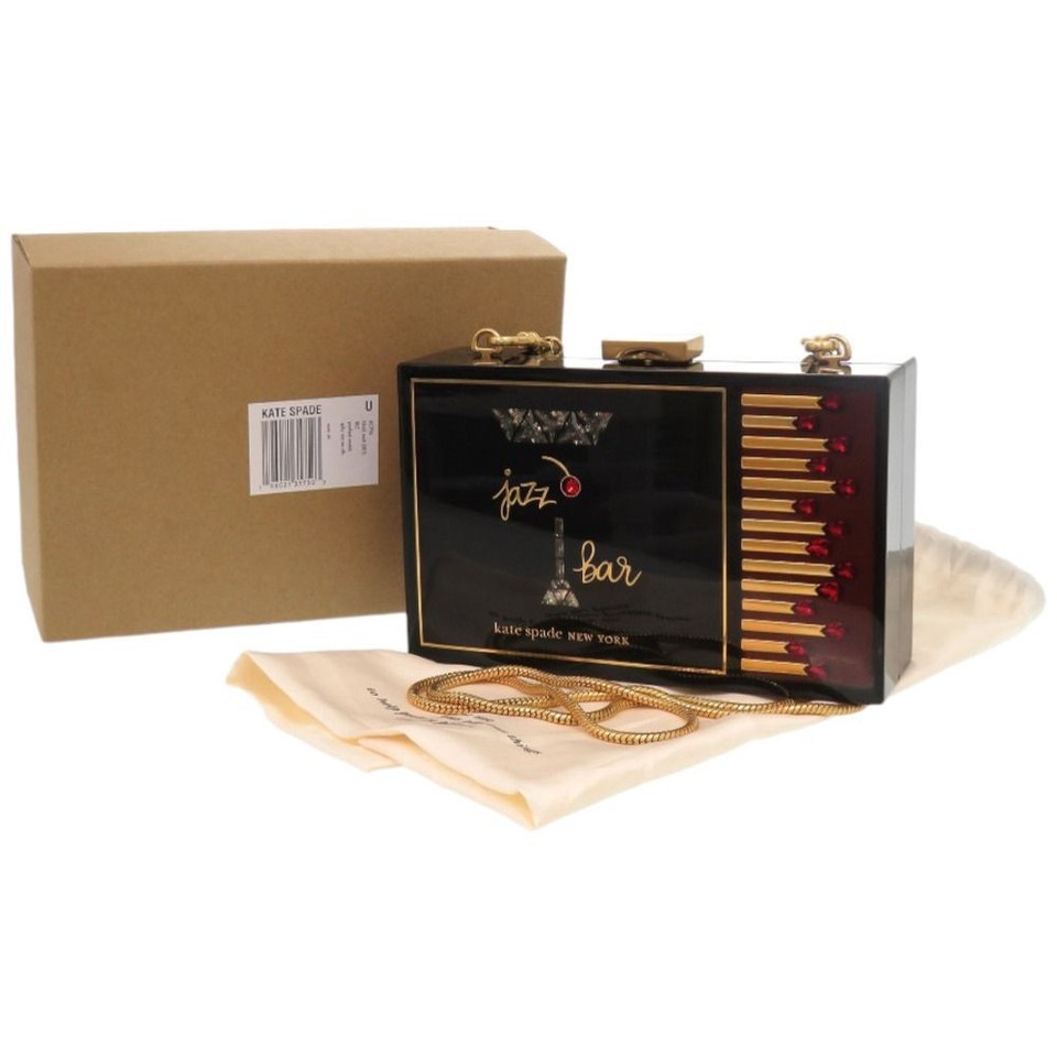 Kate Spade Perfect Match 2014 Matchbox Resin Frame Clutch Black KC996 ...