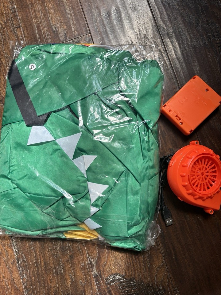 Halloween Inflatable Dinosaur Ride-On T Rex Costume Adults New Blow Up ...