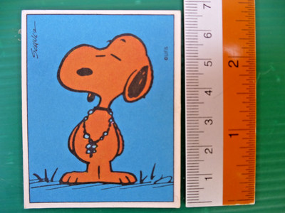 1971 Le Figurine di Linus Peanuts Stickers Charles Schulz #242 Snoopy ...