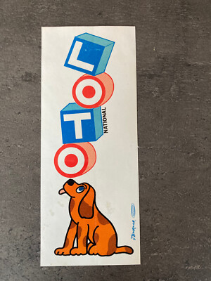 AUTOCOLLANT / STICKER LOTO NATIONAL vintage I59 | eBay