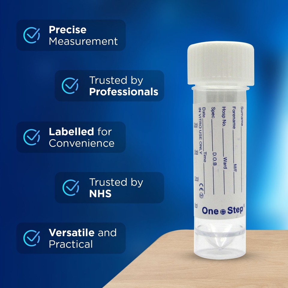 Urine Sample Bottles Specimen Containers 30ml Labelled Pots- Same As ...