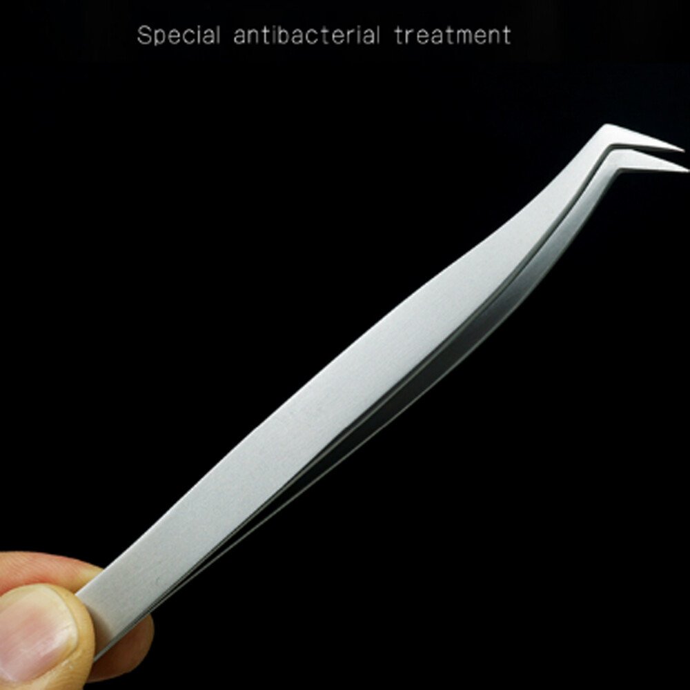 Beauty Makeup Tool Curved 3D 6D Volume False Eyelash Tweezer Stainless ...
