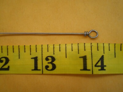 100 PCS. LOOPED STAINLESS STEEL LURE SHAFT WIRE FORM .035 X 14" MAKE ...