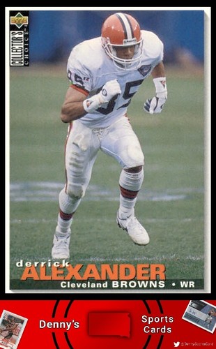 1995 Collector's Choice #85 Derrick Alexander Cleveland Browns Football ...