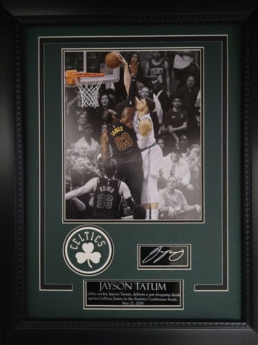 Jayson Tatum Boston Celtics 8x10 Framed Photo w/ Engraved Autograph | eBay