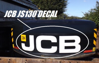JCB JS130 JS131 JS145 Excavator Counterweight Decal | eBay UK