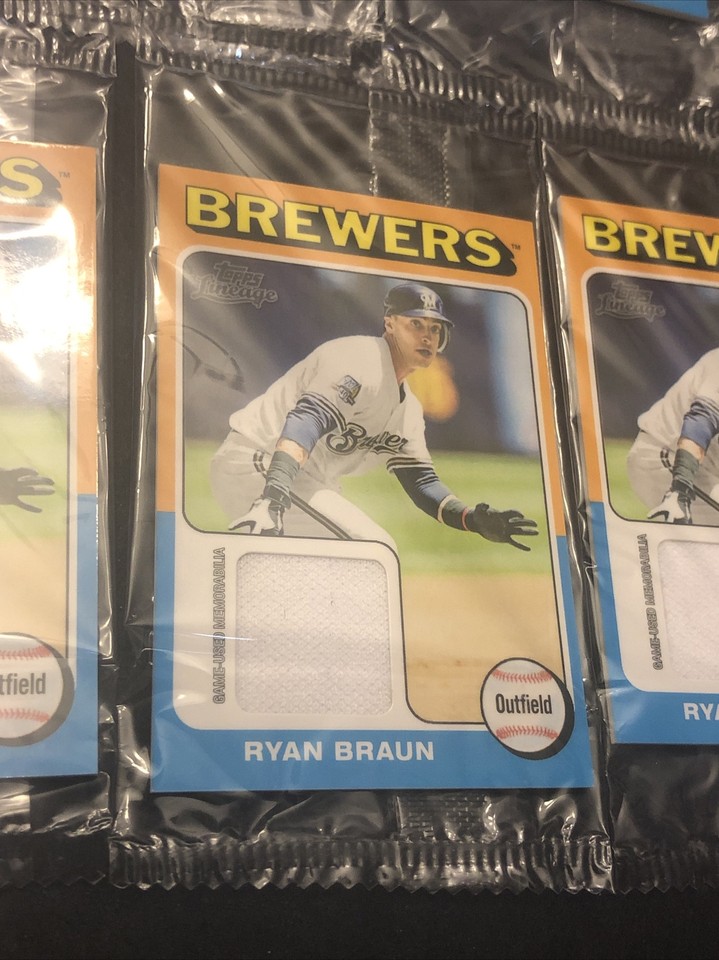 2011 Topps Lineage 1975 Mini Relics Jersey Ryan Braun 75R-RB UNOPENED ...