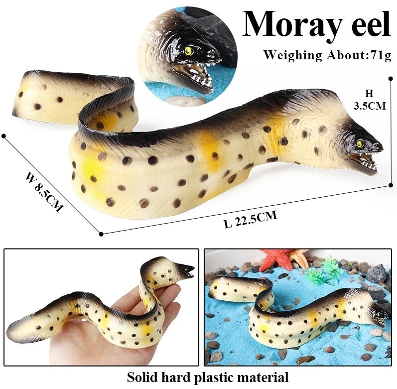 Big Moray Eel Fish Sea Animal Toy PVC Action Figure Doll Kids Toys ...