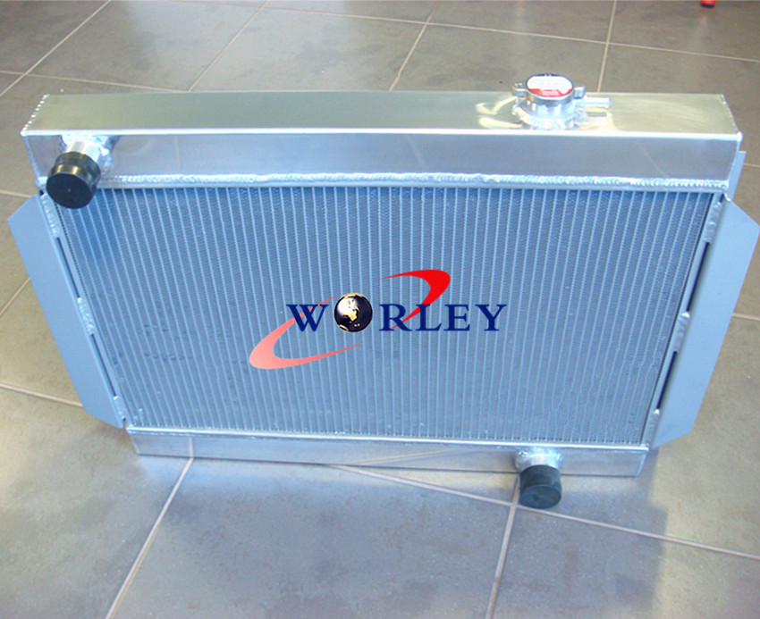 3 CORES FOR holden V8 chevy motor universal ALLOY ALUMINUM RADIATOR&FAN ...