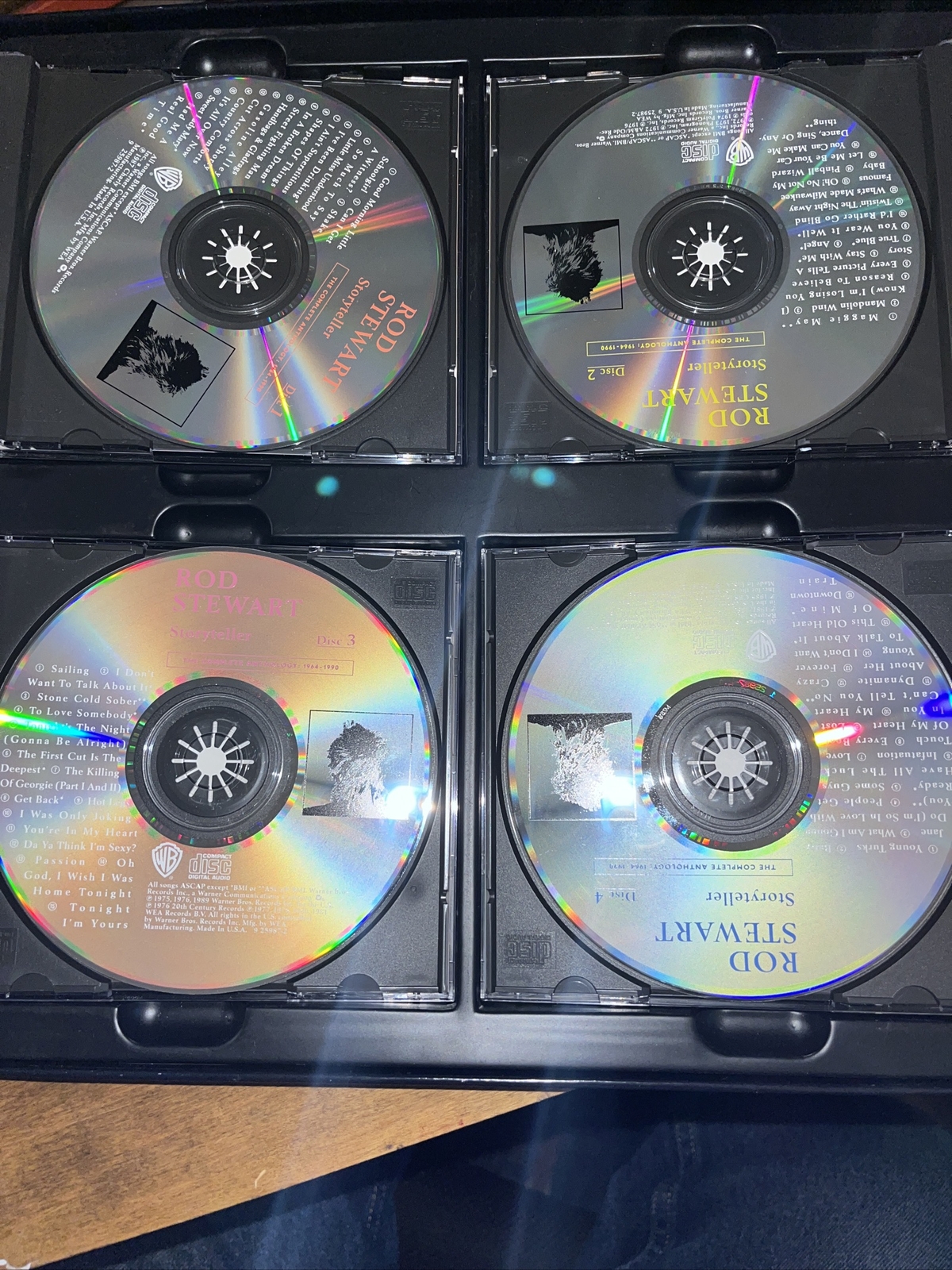 Rod Stewart Storyteller 1964-1990 Orig 4 CD BIG BOX Set 24 page Color ...