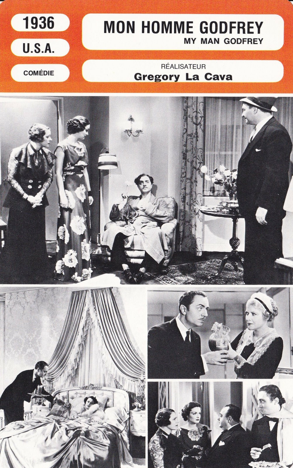 FICHE CINEMA : GREGORY LA CAVA - MON HOMME GODFREY - 1936 | eBay