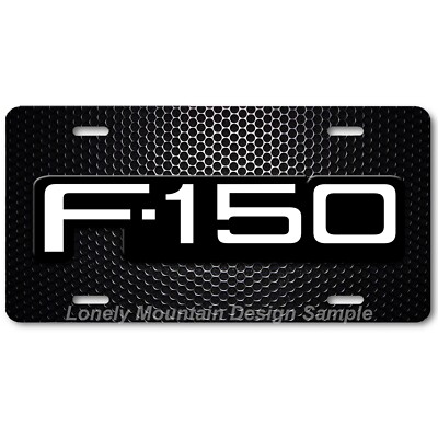 Ford F-150 Inspired Art on Mesh FLAT Aluminum Novelty Truck License Tag ...