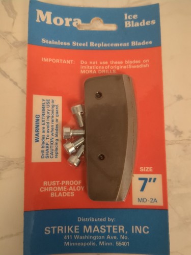 NEW Mora Strike Master Stainless Steel Ice Auger Replacement Blades ...