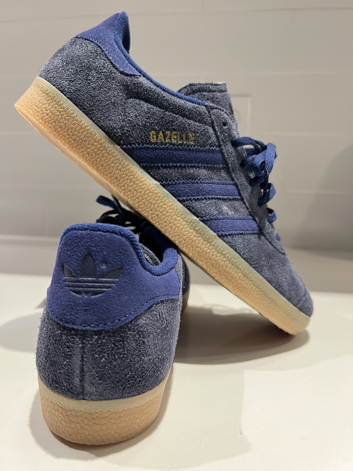 Gazelle Ink Blue Suede Size 8.5 Men’s Shoes GY7369 AUTHENTIC | eBay