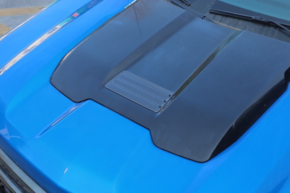 2022+ Chevrolet Silverado 1500 Carbon Fiber Hood Scoop Cover Bezel For ...